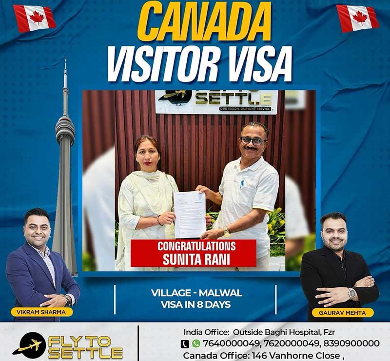 Sunita Rani Canada Visitor Visa - Fly to Settle Immigration